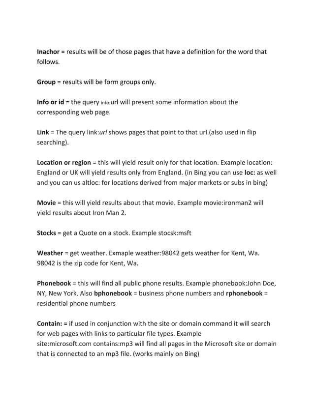 Boolean operators | PDF