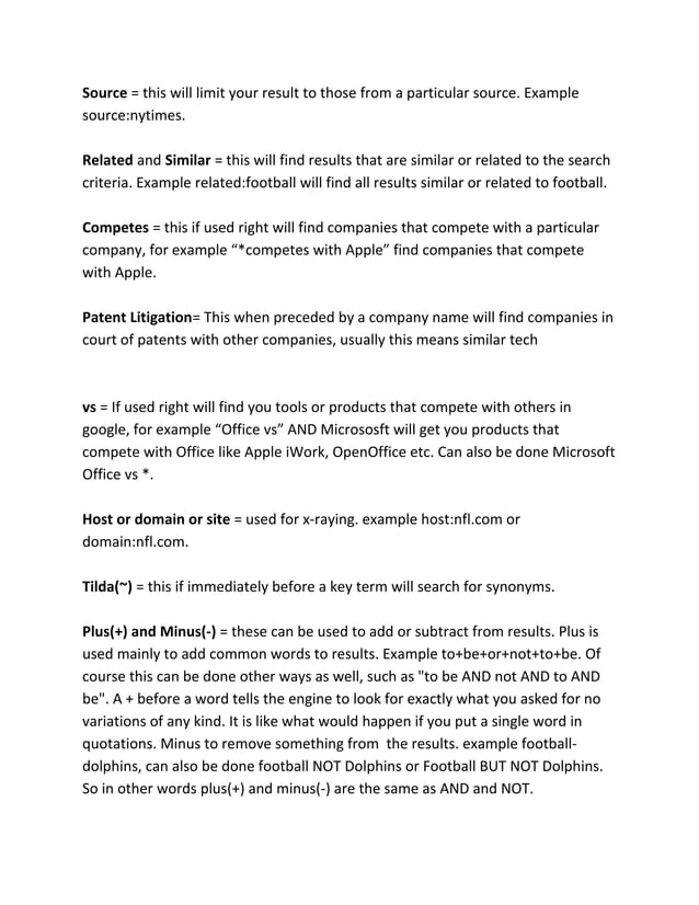 Boolean operators | PDF