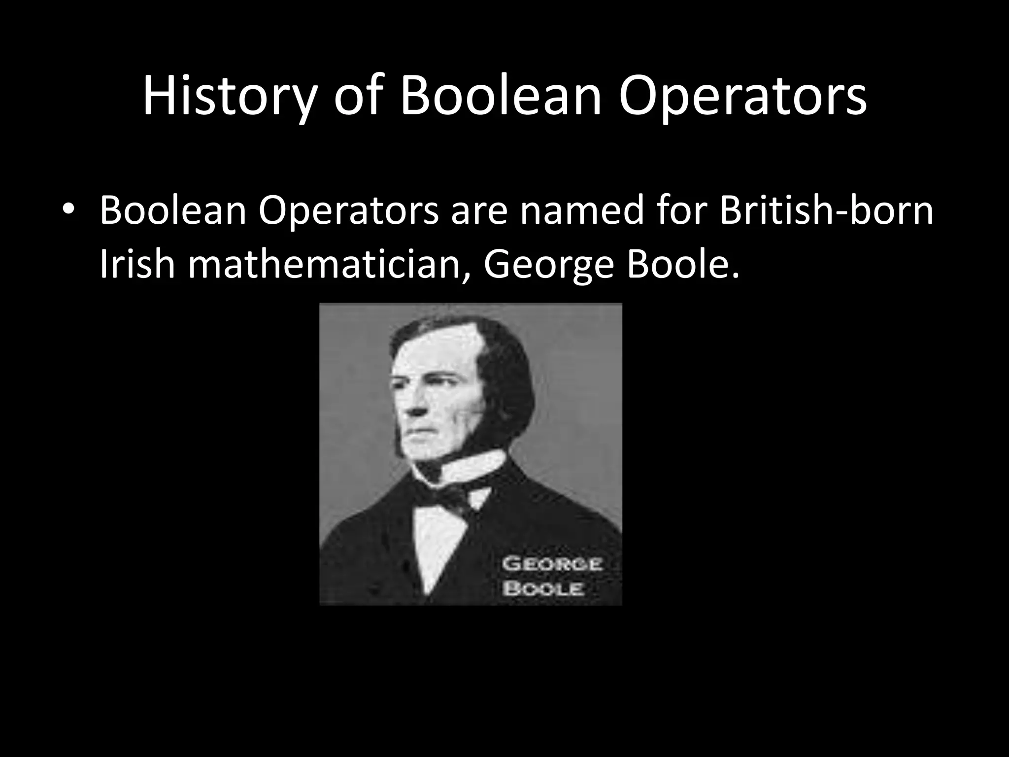 Boolean Operators | PPTX