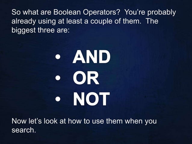 Boolean Searching | PPT