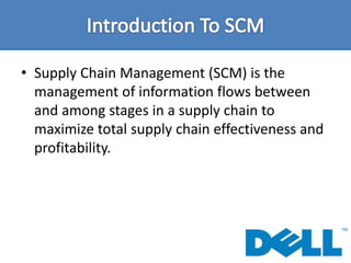 Chapter 9 Dell Supply Chain Management & Customer Relationship ...