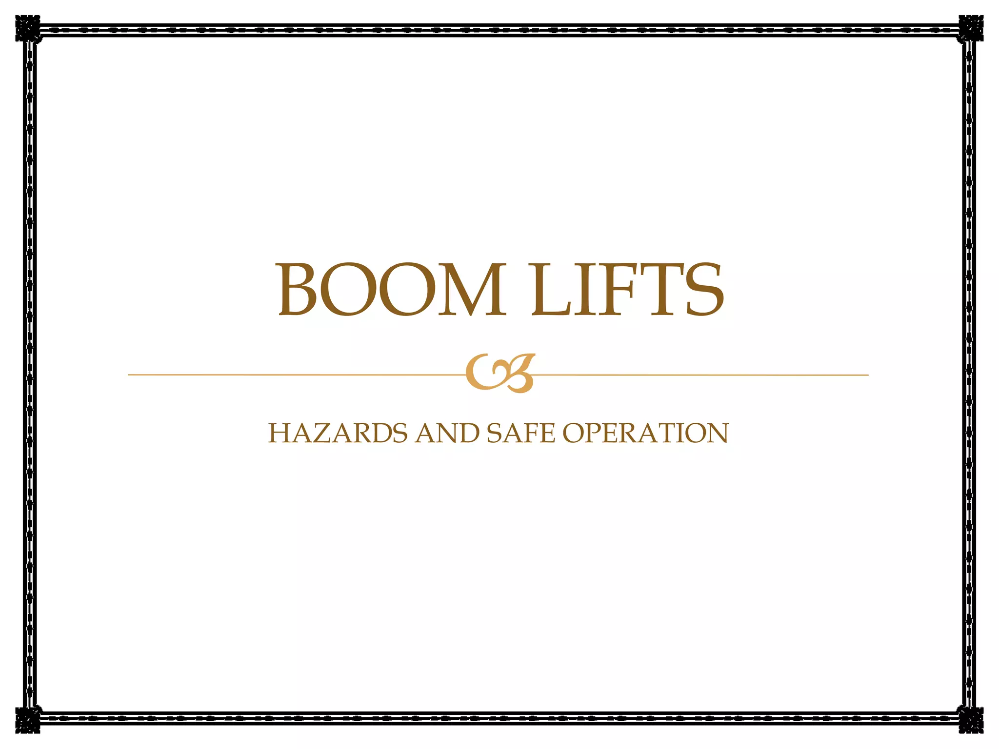 Boom lift training | PDF
