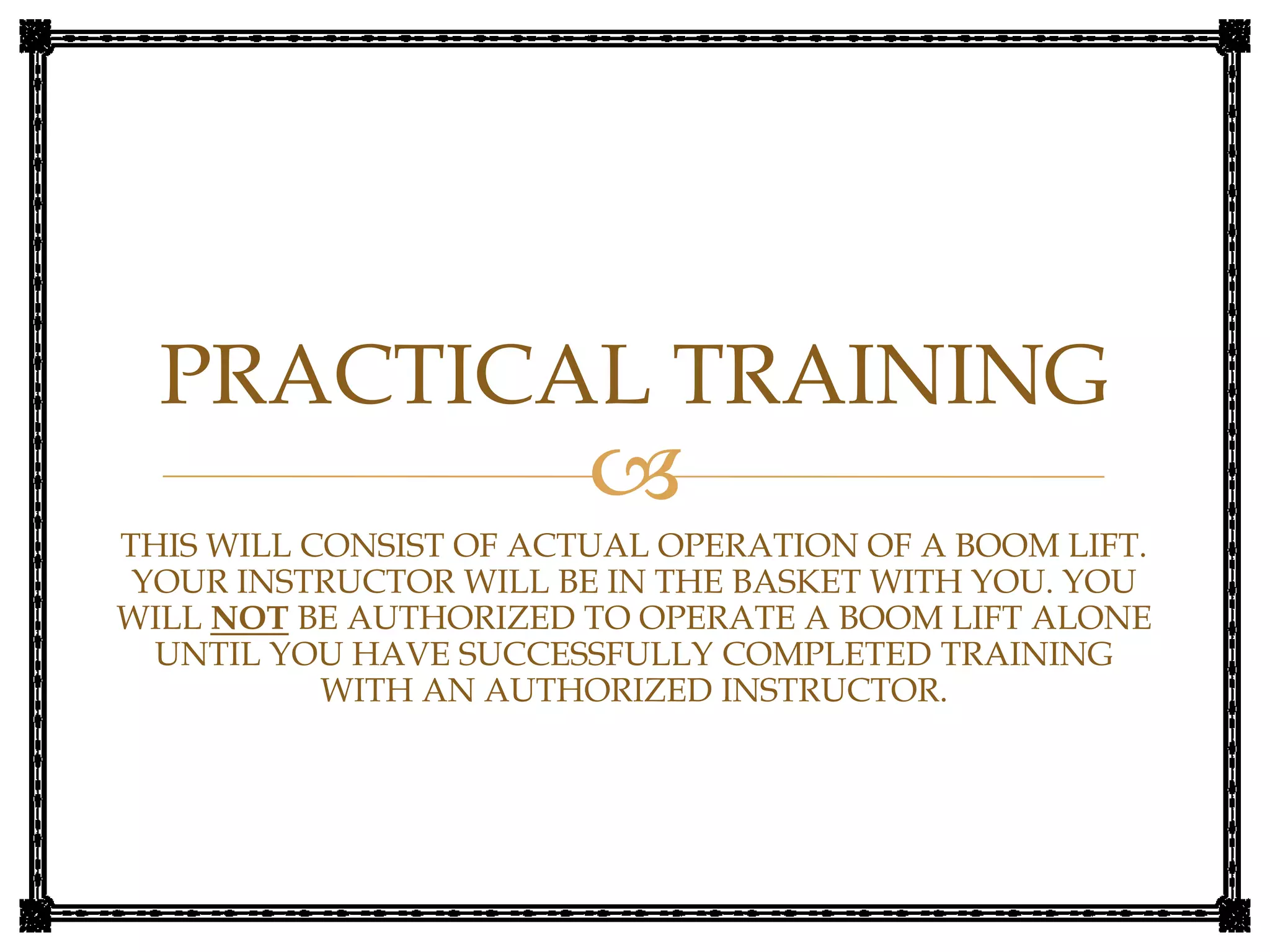 Boom lift training | PDF