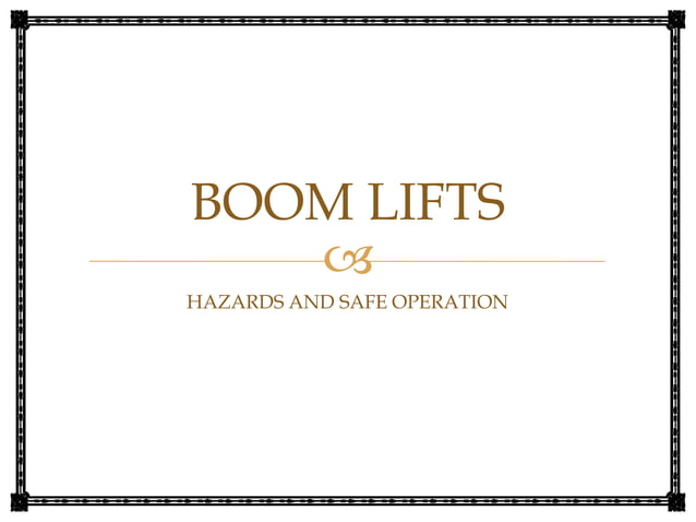 Boom lift training | PDF | Auto Safety | Automotive