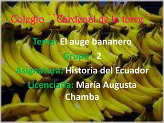 Boom bananero por Karla Flores | PPTX