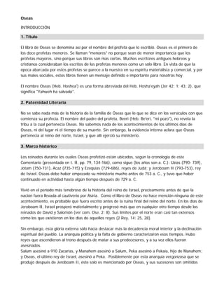 Boom Bíblico 2014 Comentario Bíblico Oseas a Miqueas | PDF