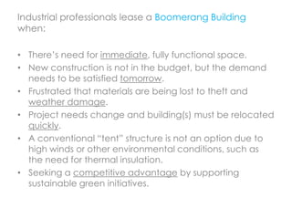 LEED Components of Boomerang Building | PPTX | Construction Industry ...
