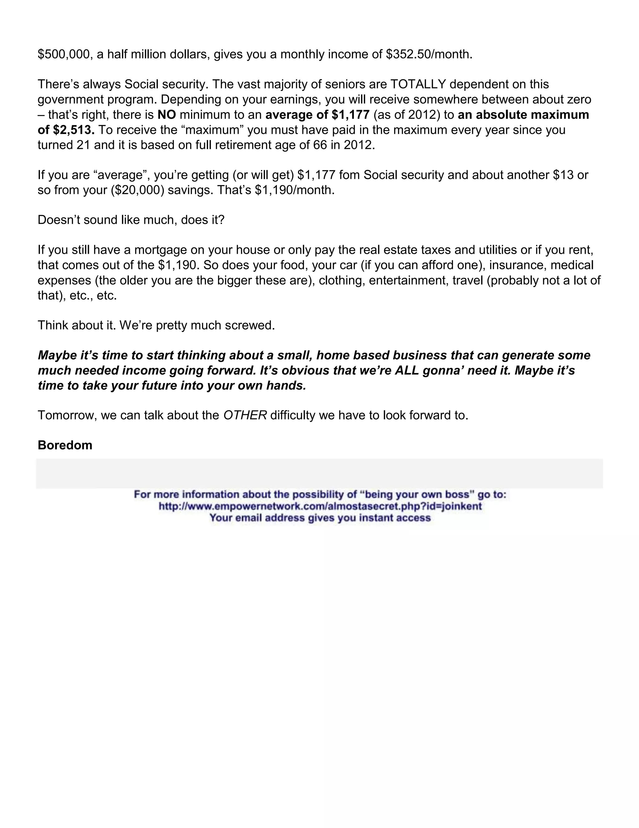 Boomers retirement | PDF