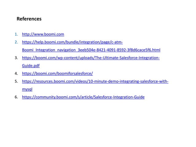 Dell Boomi Integration with Salesforce | PPTX | Databases | Computer Software and Applications