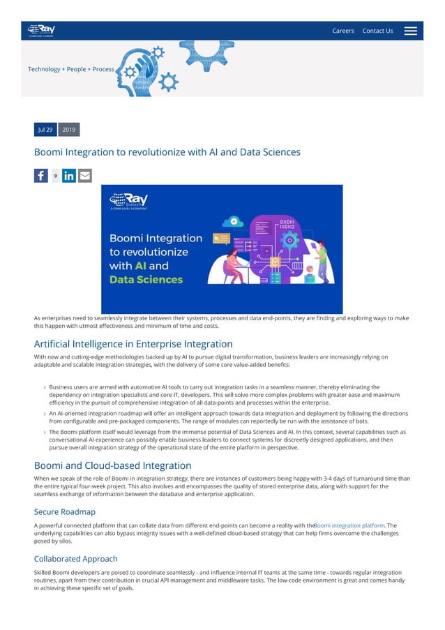 Boomi Integration to revolutionize with AI and Data Sciences | PDF