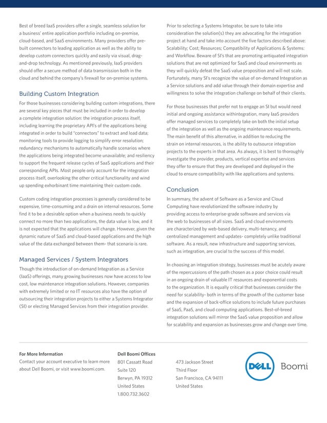 Boomi whitepaper the_quest_for_cloud_integration_strategy_final | PDF | Cloud Computing | Internet
