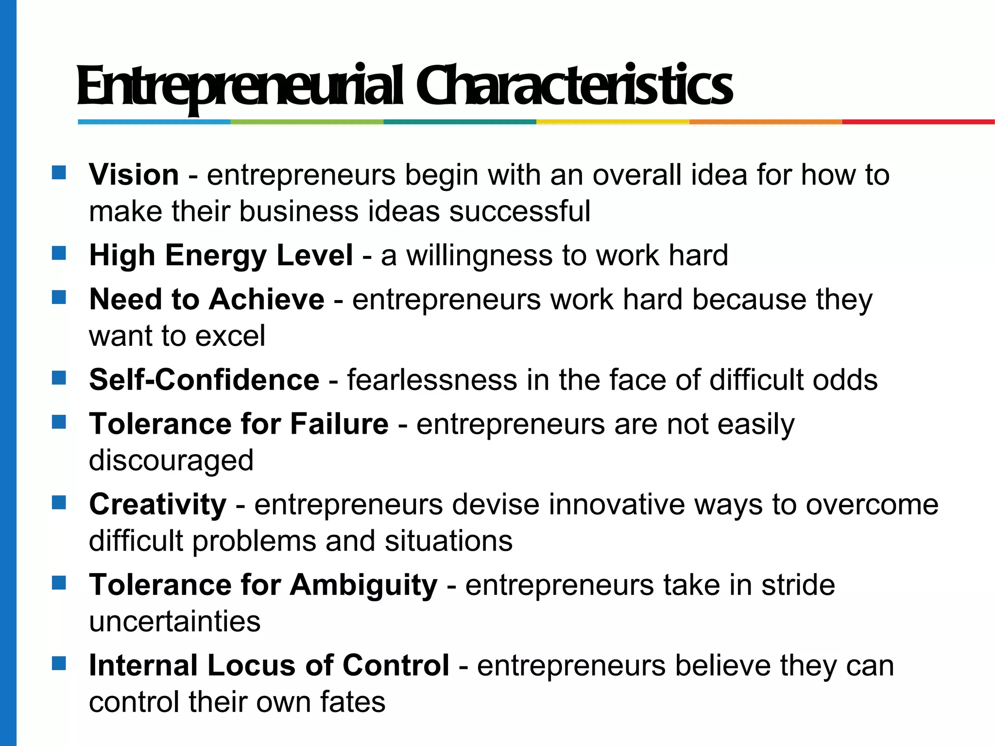 Chapter 6: Entrepreneurship | PPT