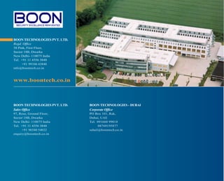 Boontech company profile | PDF