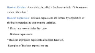 Boooelan function PPT for students to learn more about this | PPT