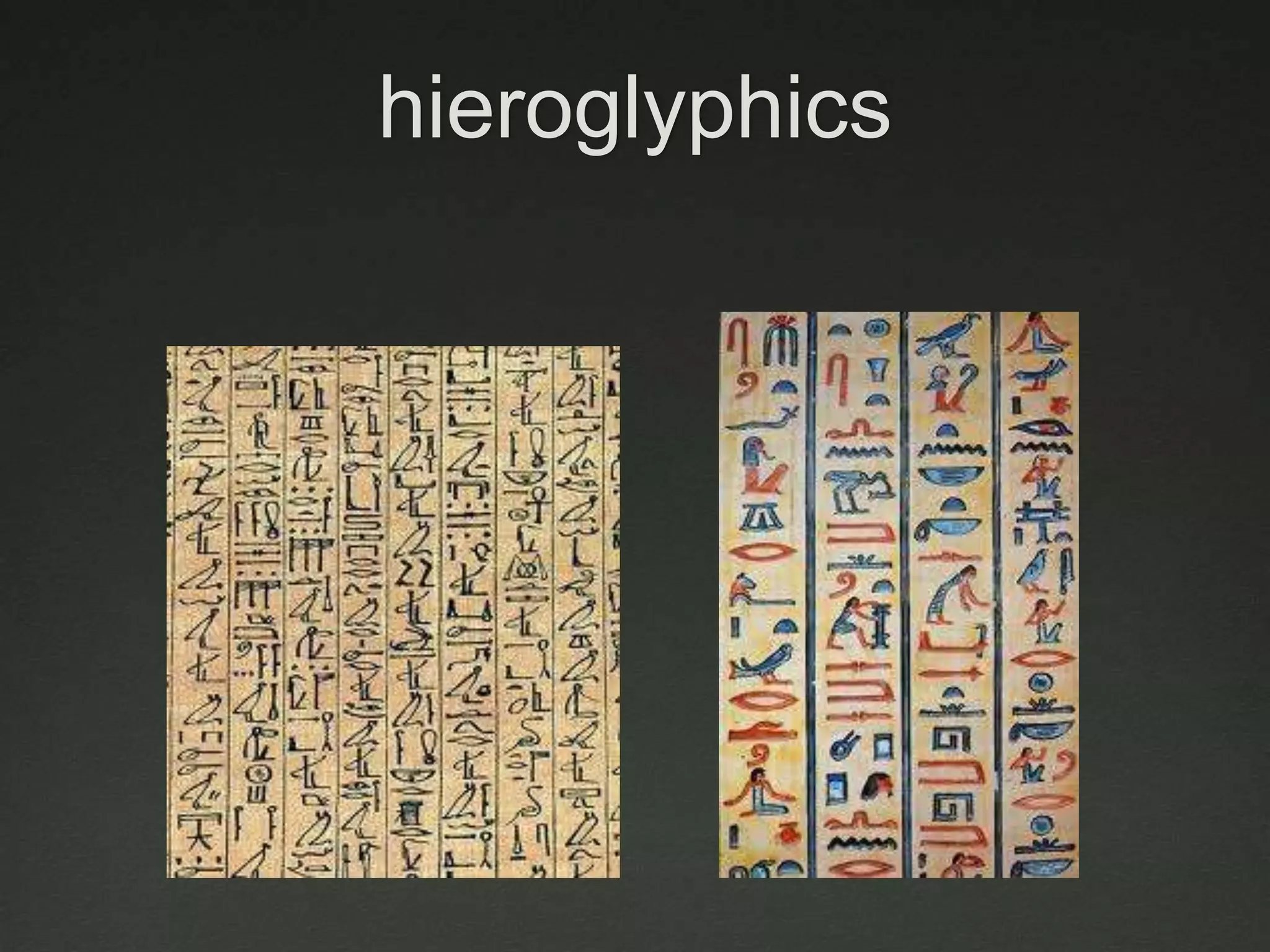 Egyptian Hieroglyphics | PPTX