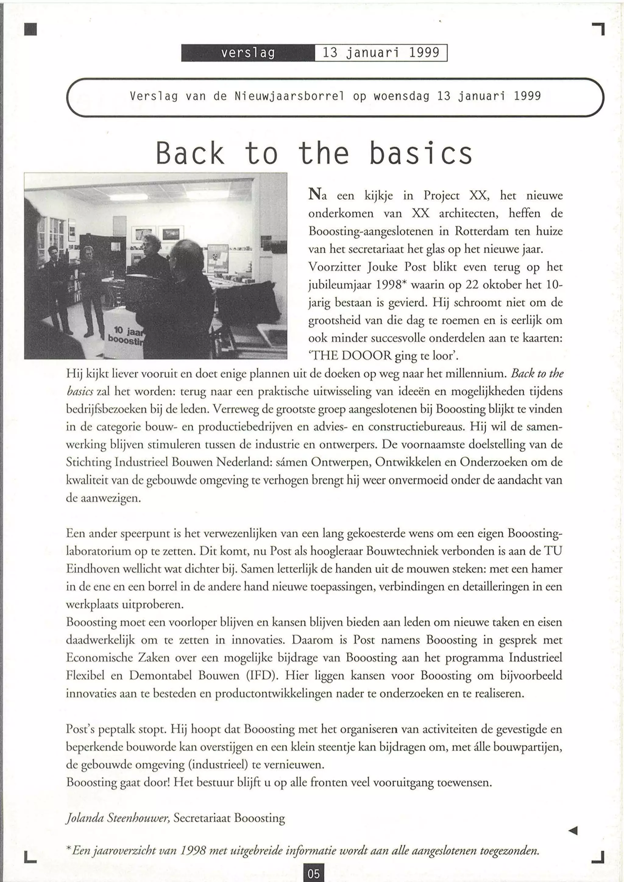 Booosting nieuwsbrief 50 (Mrt 1999) | PDF