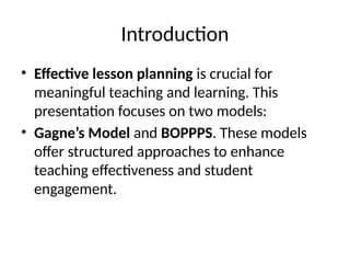 BOOPS model.pptx lesson planning before conducting session | PPTX