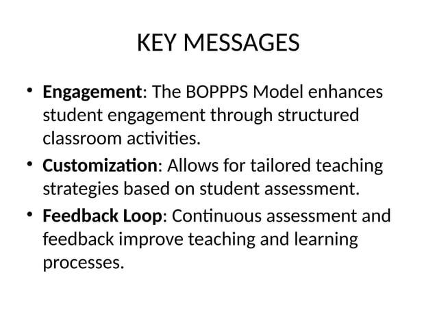 BOOPS model.pptx lesson planning before conducting session | PPTX