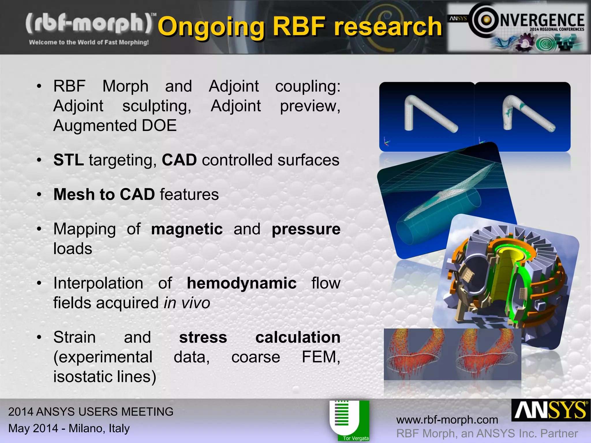 How to Boost ANSYS Fluent Adjoint Using RBF Morph Software | PPT