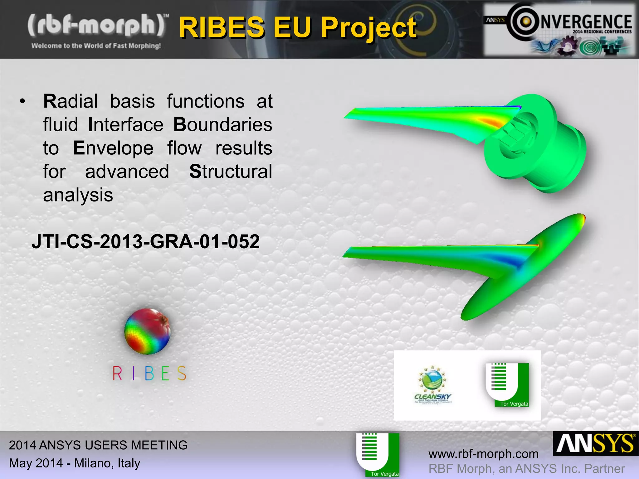 How to Boost ANSYS Fluent Adjoint Using RBF Morph Software | PPT