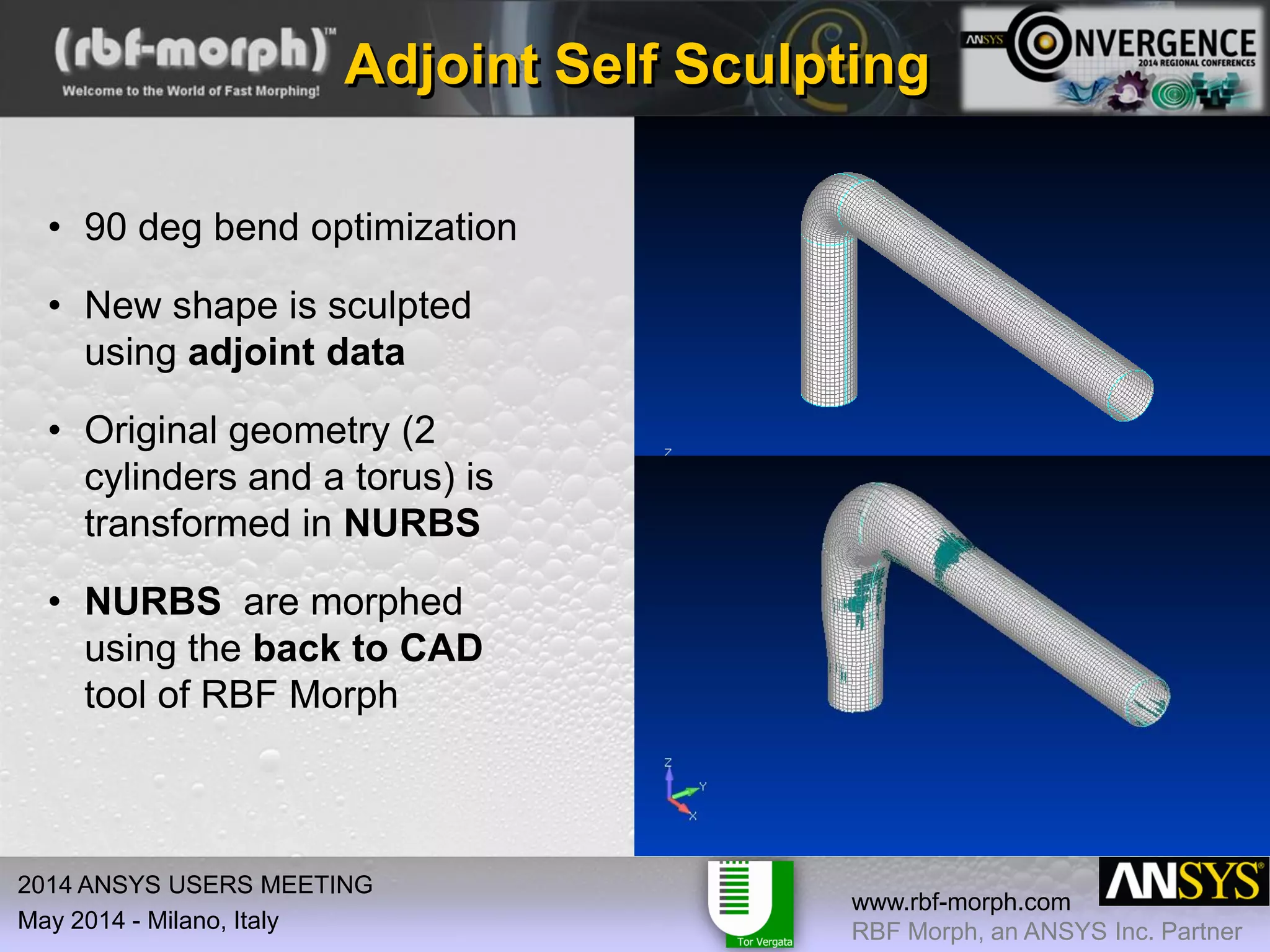 How to Boost ANSYS Fluent Adjoint Using RBF Morph Software | PPT