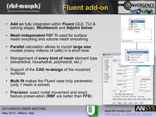 How to Boost ANSYS Fluent Adjoint Using RBF Morph Software | PDF