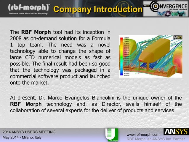 How to Boost ANSYS Fluent Adjoint Using RBF Morph Software | PPT