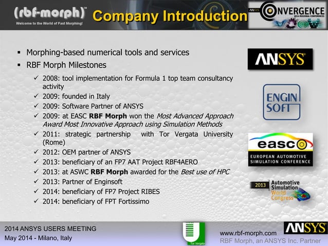 How to Boost ANSYS Fluent Adjoint Using RBF Morph Software | PPT
