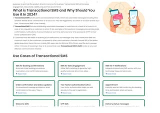 Boost Business Efficiency with Transactional SMS Services | PPT