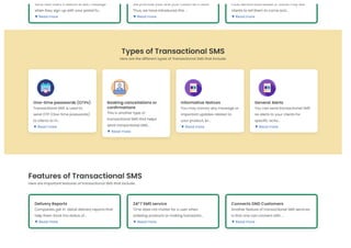 Boost Business Efficiency with Transactional SMS Services | PPT