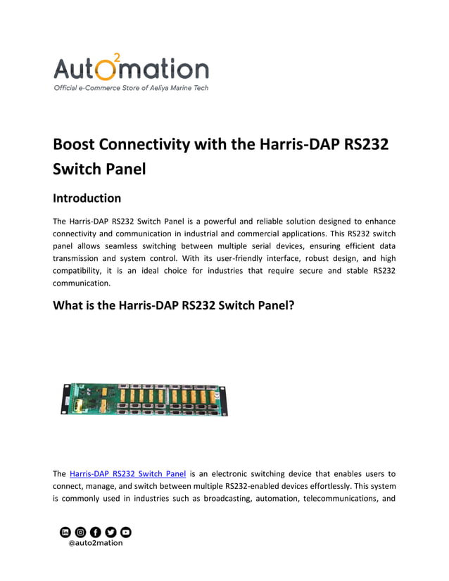 Boost Connectivity with the Harris-DAP RS232 Switch Panel.pdf