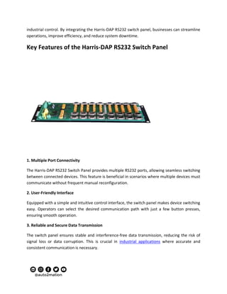 Boost Connectivity with the Harris-DAP RS232 Switch Panel.pdf