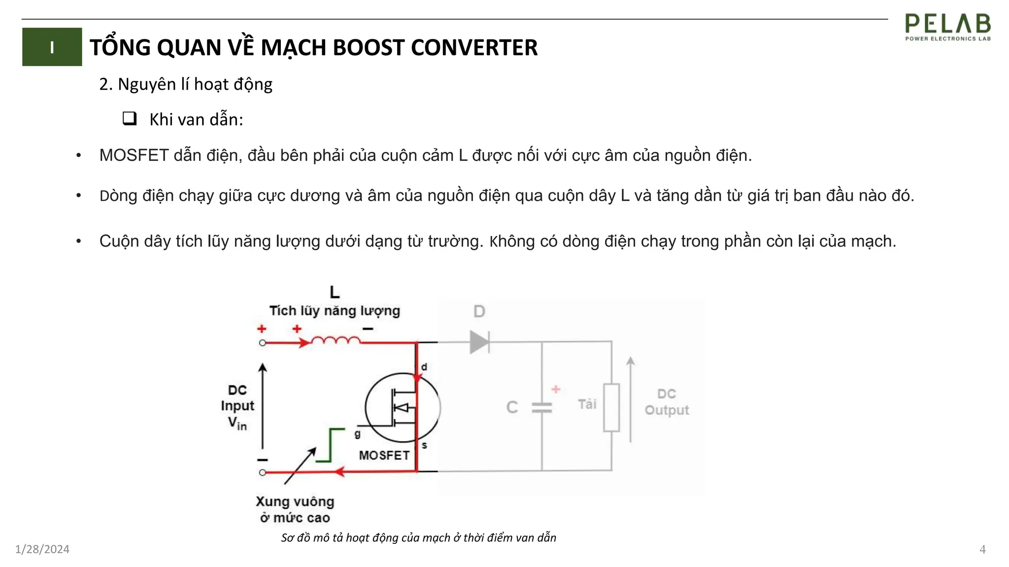 Boost converter.pptx (Bộ biến đổi tăng áp một chiều) | PPTX
