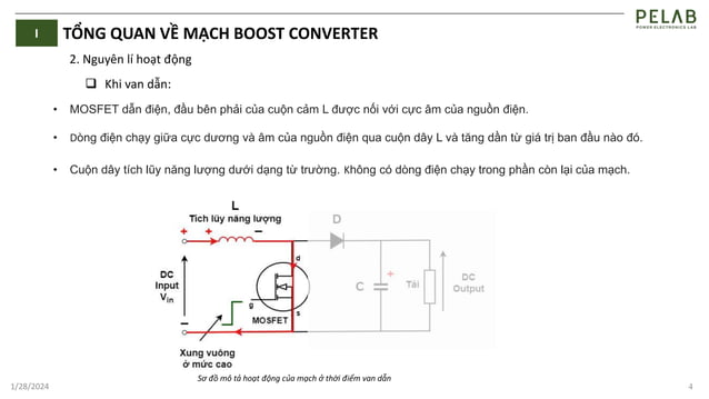 Boost converter.pptx (Bộ biến đổi tăng áp một chiều) | PPTX