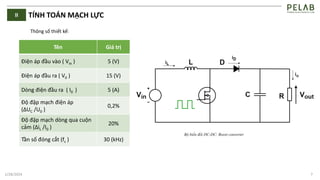 Boost converter.pptx (Bộ biến đổi tăng áp một chiều) | PPTX