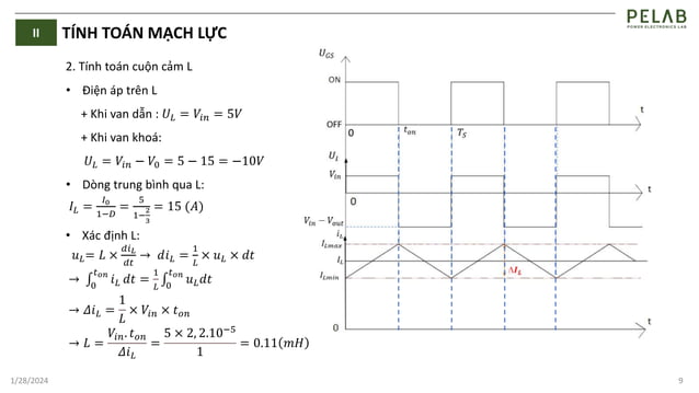 Boost converter.pptx (Bộ biến đổi tăng áp một chiều) | PPTX
