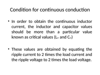 Principle and Operation of DC-DC Boost converter | PPTX