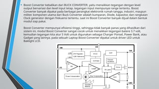 BOOST CONVERTER dan penerapannya dalam kegiatan | PPTX