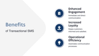 Boost Customer Engagement & Loyalty with Transactional SMS | PPT
