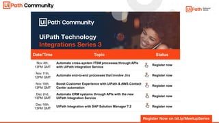 Boost Customer Experience with UiPath & AWS Contact Center Automation | PPT
