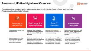Boost Customer Experience with UiPath & AWS Contact Center Automation | PPT