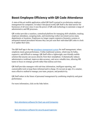 Boost Employee Efficiency with QR Code Attendance.pdf