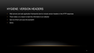 Securing your web application through HTTP headers | PPT