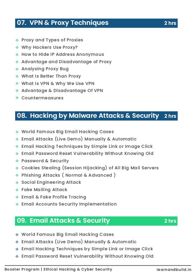 Ethical Hacking Course | certification Program | Learn & Build | PDF
