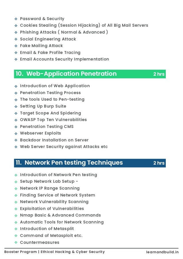 Ethical Hacking Course | certification Program | Learn & Build | PDF