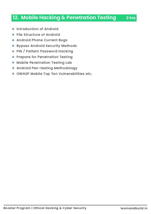 Ethical Hacking Course | certification Program | Learn & Build | PDF