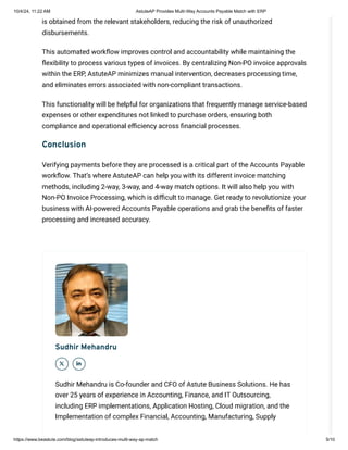 Boost ERP Efficiency- AstuteAP Introduces Multi-Way AP Match.pdf