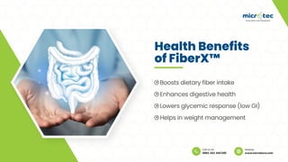 Boost Fiber & Nutrition in Your Food Products with FiberX™ (A Type 4 ...