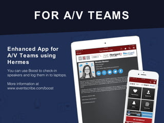eventScribe Boost Meeting Planning App | PPT