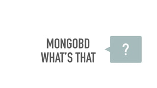 Boosting MongoDB performance | PPT